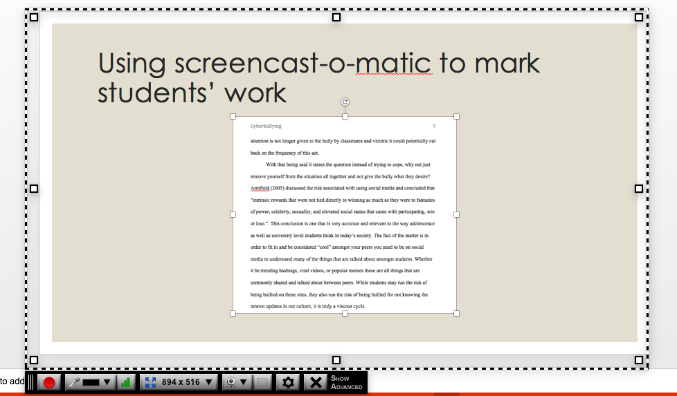 Screencasts for Teaching & Learning | Centre for Teaching Excellence